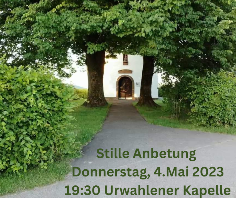Eucharistische Anbetung – Pfarrei Heilig Geist Losheim am See
